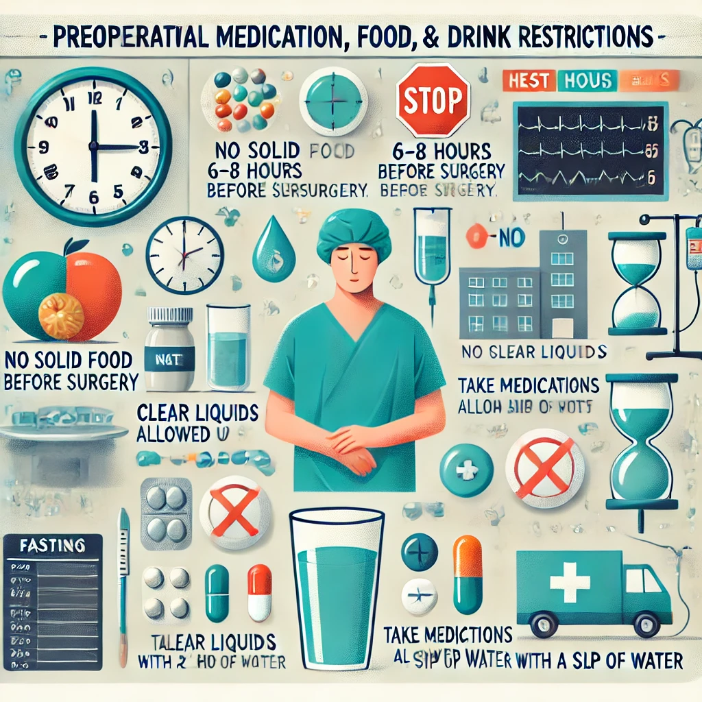 Preoperative Medication, Food, and Drink Restrictions - MedicalBen